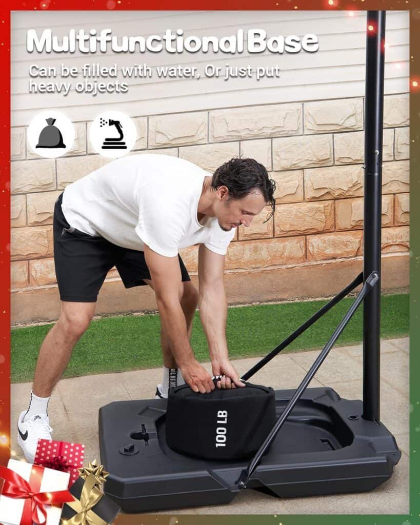 WIN.MAX Basketball Hoop Outdoor 3.8-10ft Adjustable Height Review ...