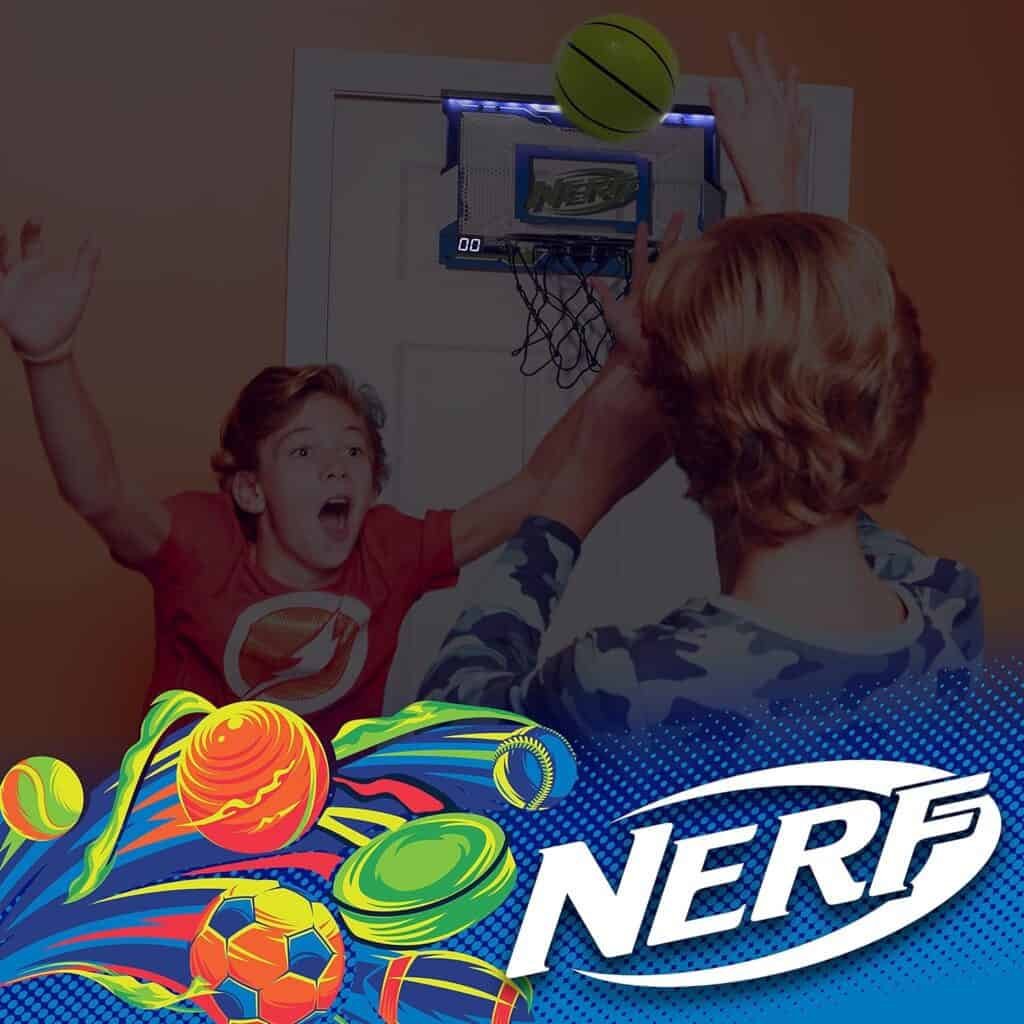 NERF LED Over The Door Mini Basketball Hoop Review - Hoop 4 Less